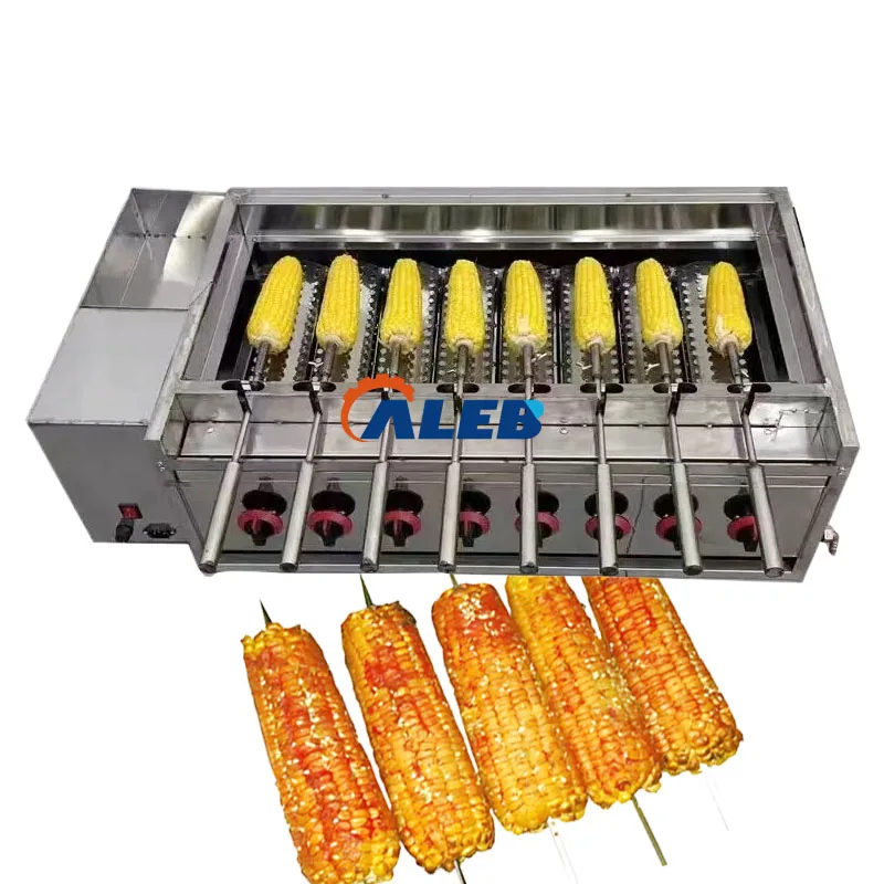 Automatic Gas-Powered Rotating Corn Roaster for High Efficiency
