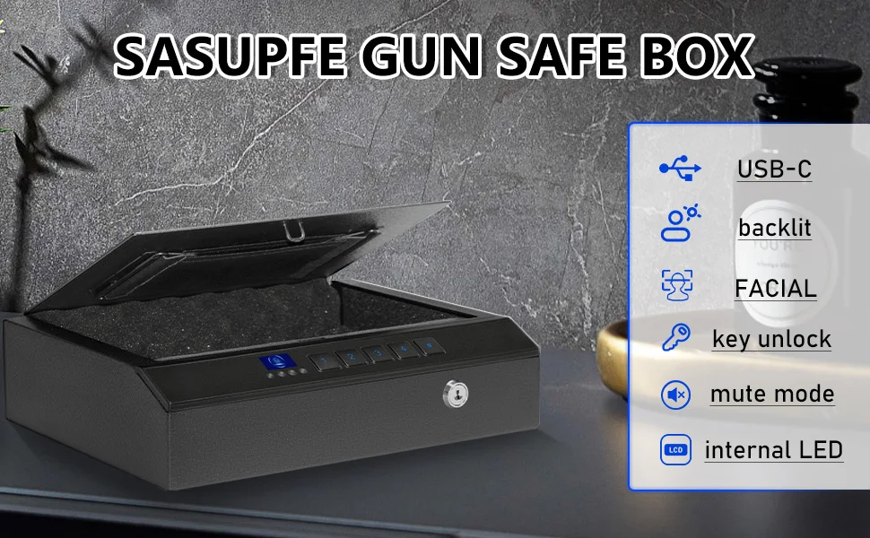 Safewell Facial Recognition Gun Safe - Secure Your Firearms