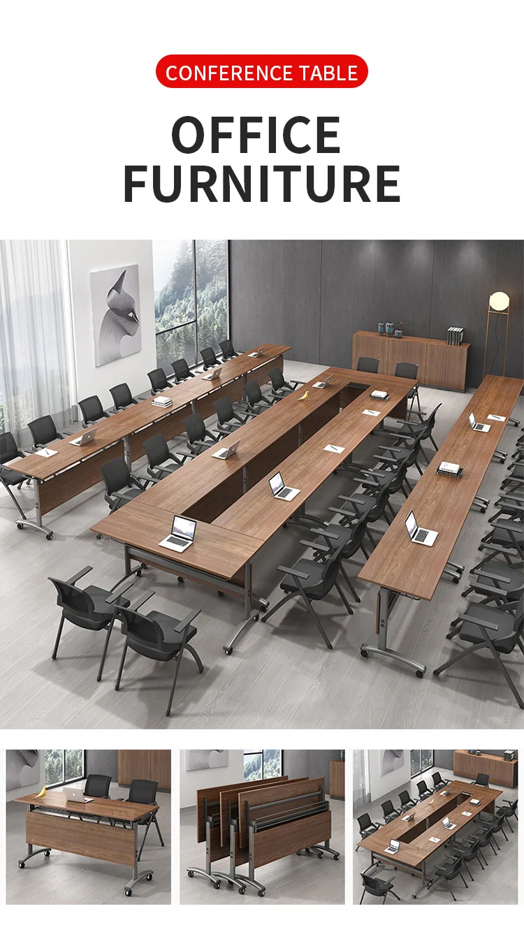 Modern Flip Top Training Desk - Foldable Conference Table