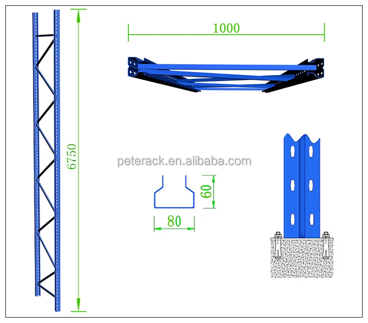 Commercial Warehouse Push Back Storage Racks Push Back Pallet Racking ...