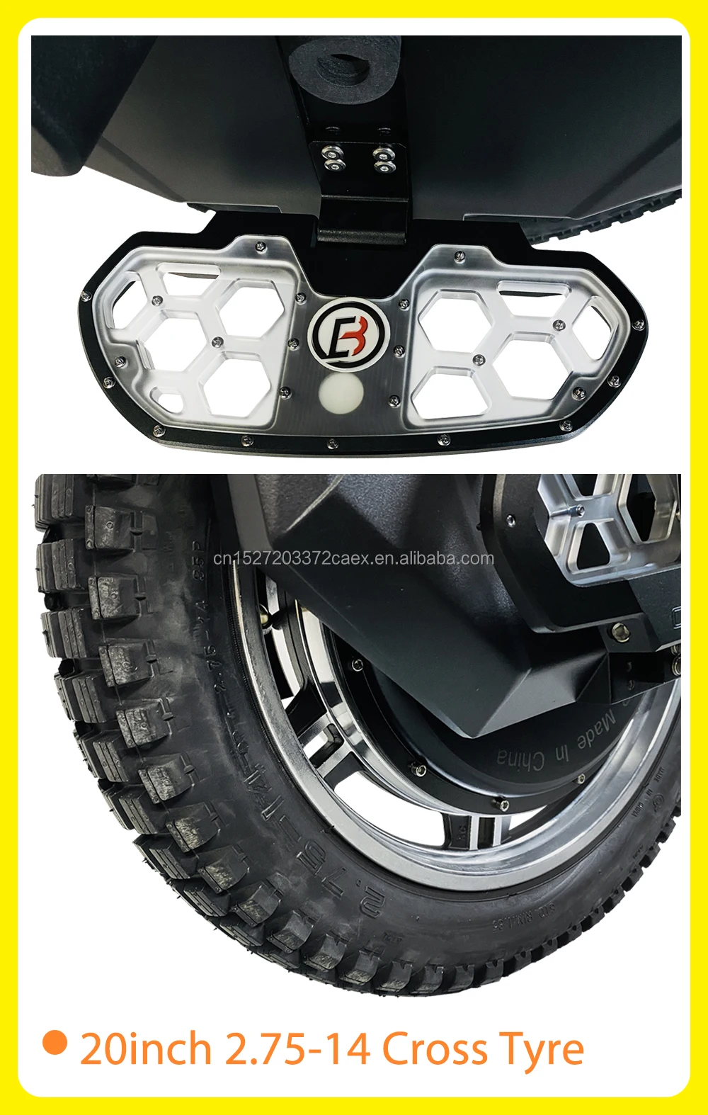 Begode Gotway Commander Pro 20" Electric Unicycle with Electric Pedals