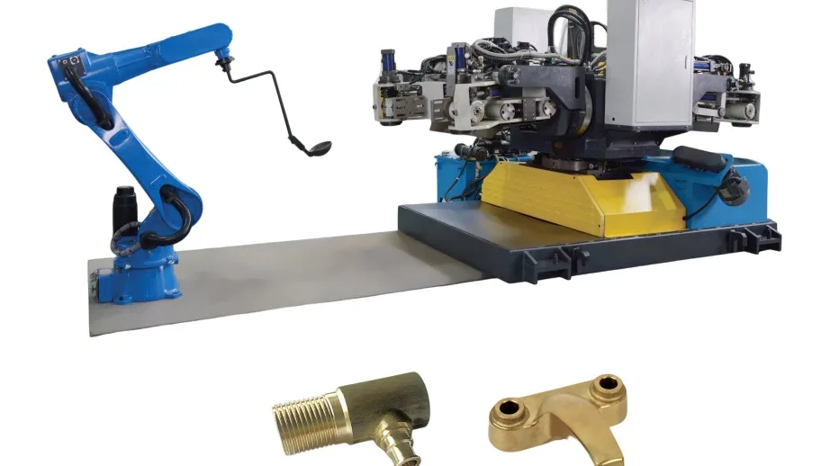 Foundry Equipment Manufacturing Plant Robotic Automatic Spoon Pouring ...