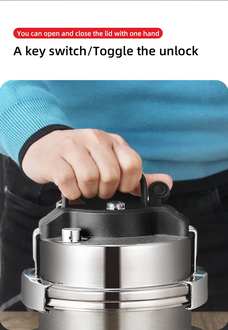 Korean Stone Rice Cooker - Mini Pressure Cooker with Stainless Steel