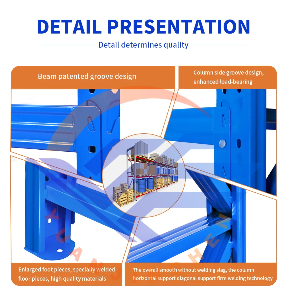 Heavy Duty Warehouse Storage Steel Stackable Pallet Racks with Mesh ...