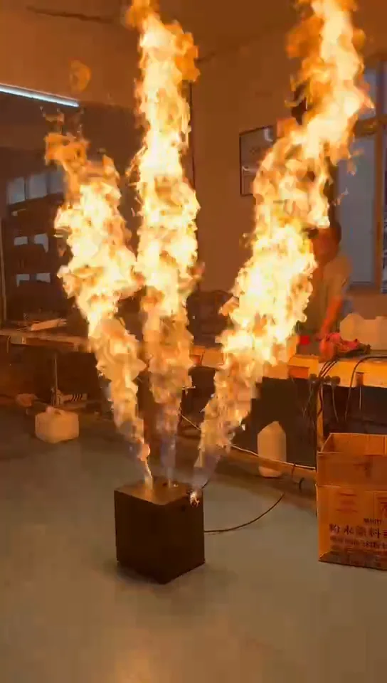 Siterui New Model Three Head Flamethrower,200w Spray Flame Machine,Dmx ...