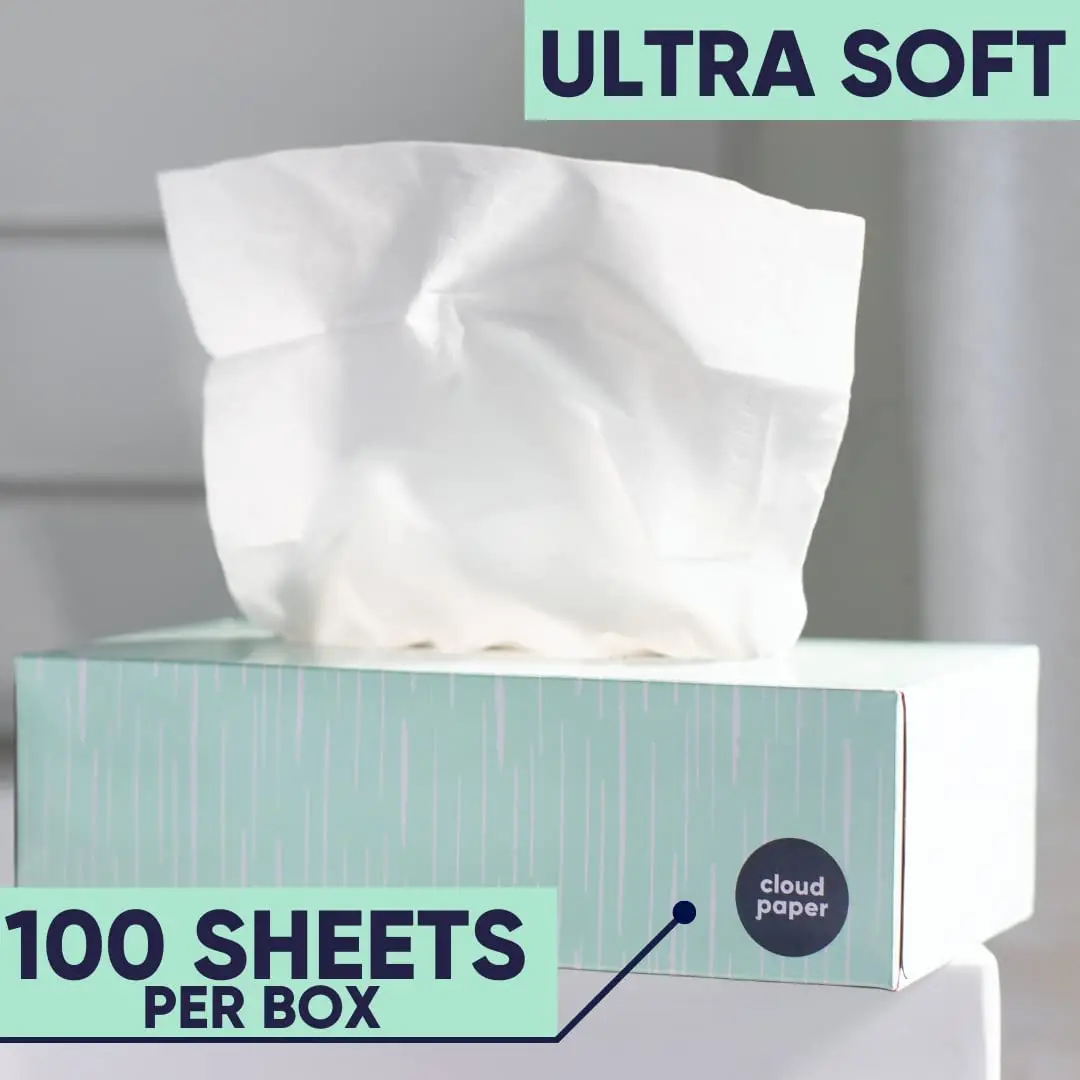 Bamboo Facial Tissues Box Single Bamboo Tissue Boxes Hypoallergenic ...