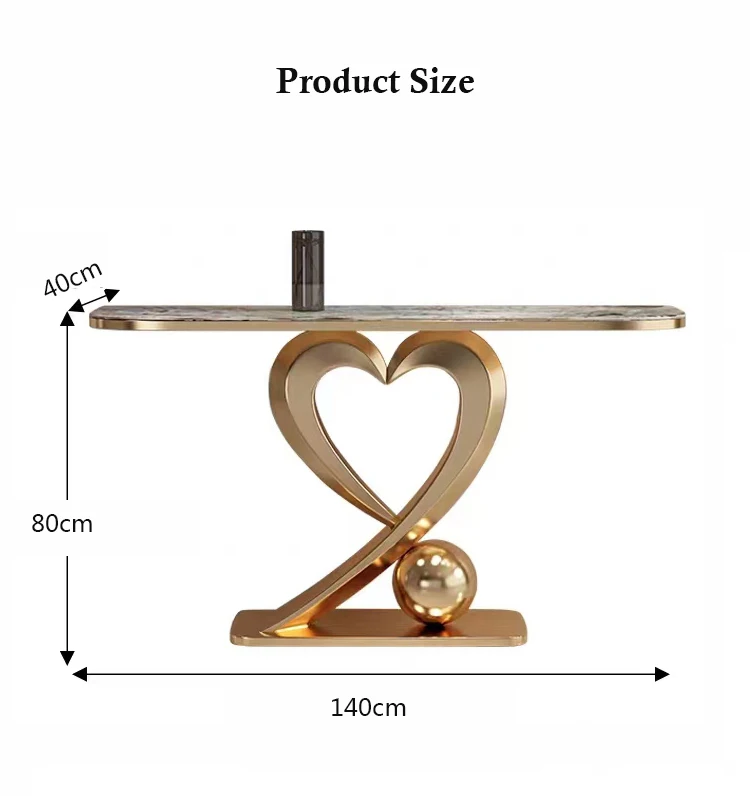 Arabic Style Popular Console Table Indoor Stainless Steel Entry Tables ...