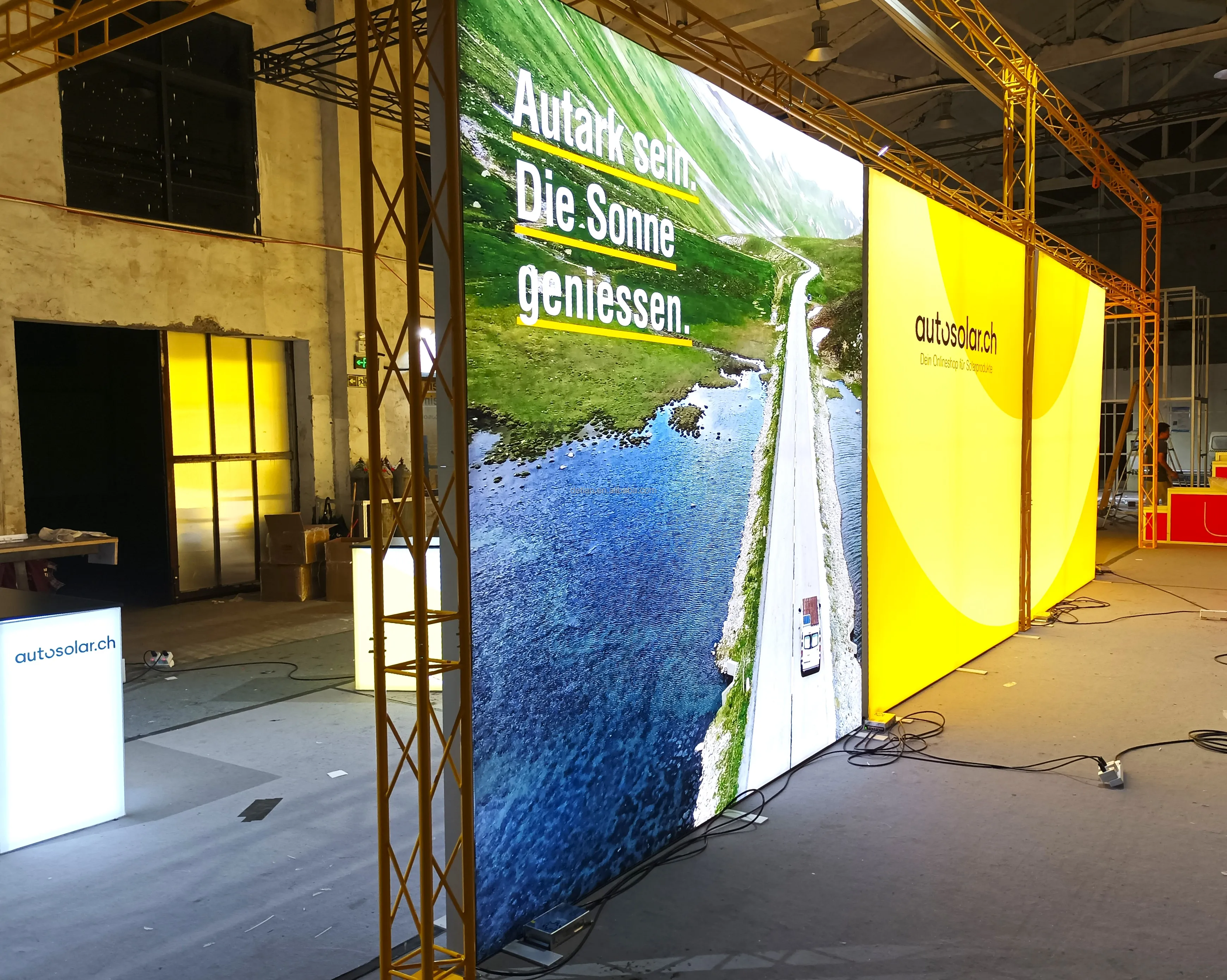 Tradeshow Exhibition Booth Display Tension Fabric Backdrop SEG Led ...