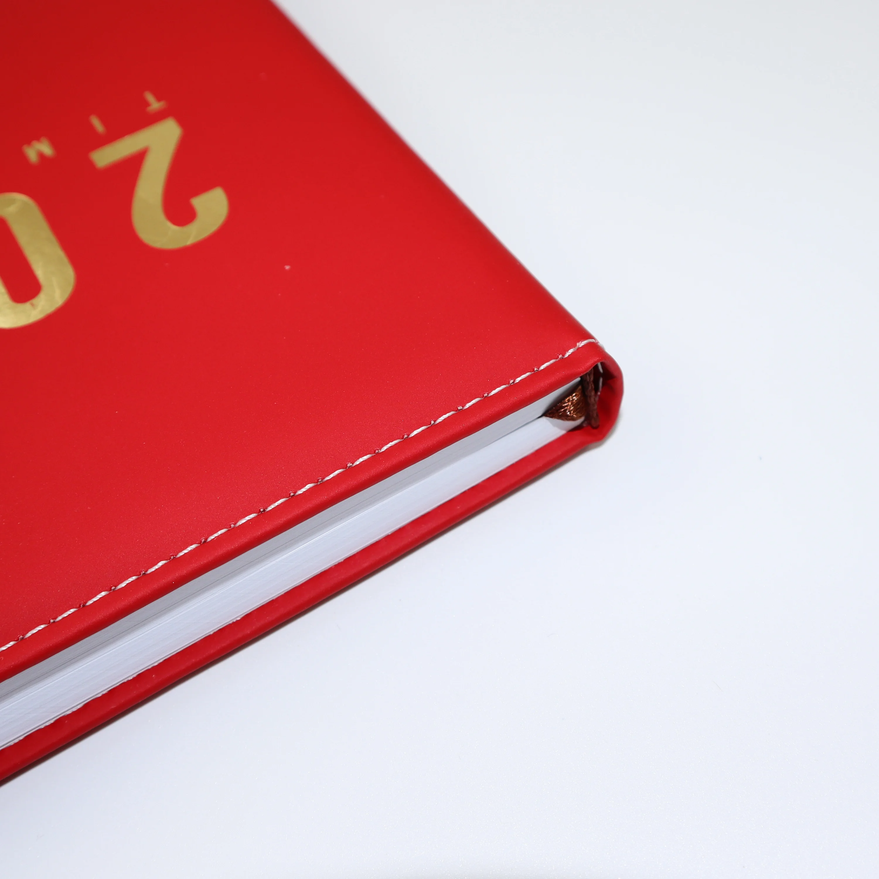 Free Sample Soft Touch Pu Leather Notebook Custom Logo Foil Stamp A5 ...