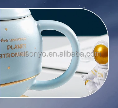 New Spaceman Mug Net Red Planet Ceramic Cup Creative Activity Gift ...