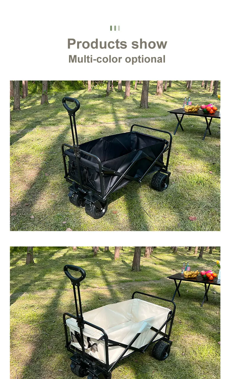 Ty Outdoor Camping Cart Garden Metal Folding Beach Wagon Cart - Buy ...