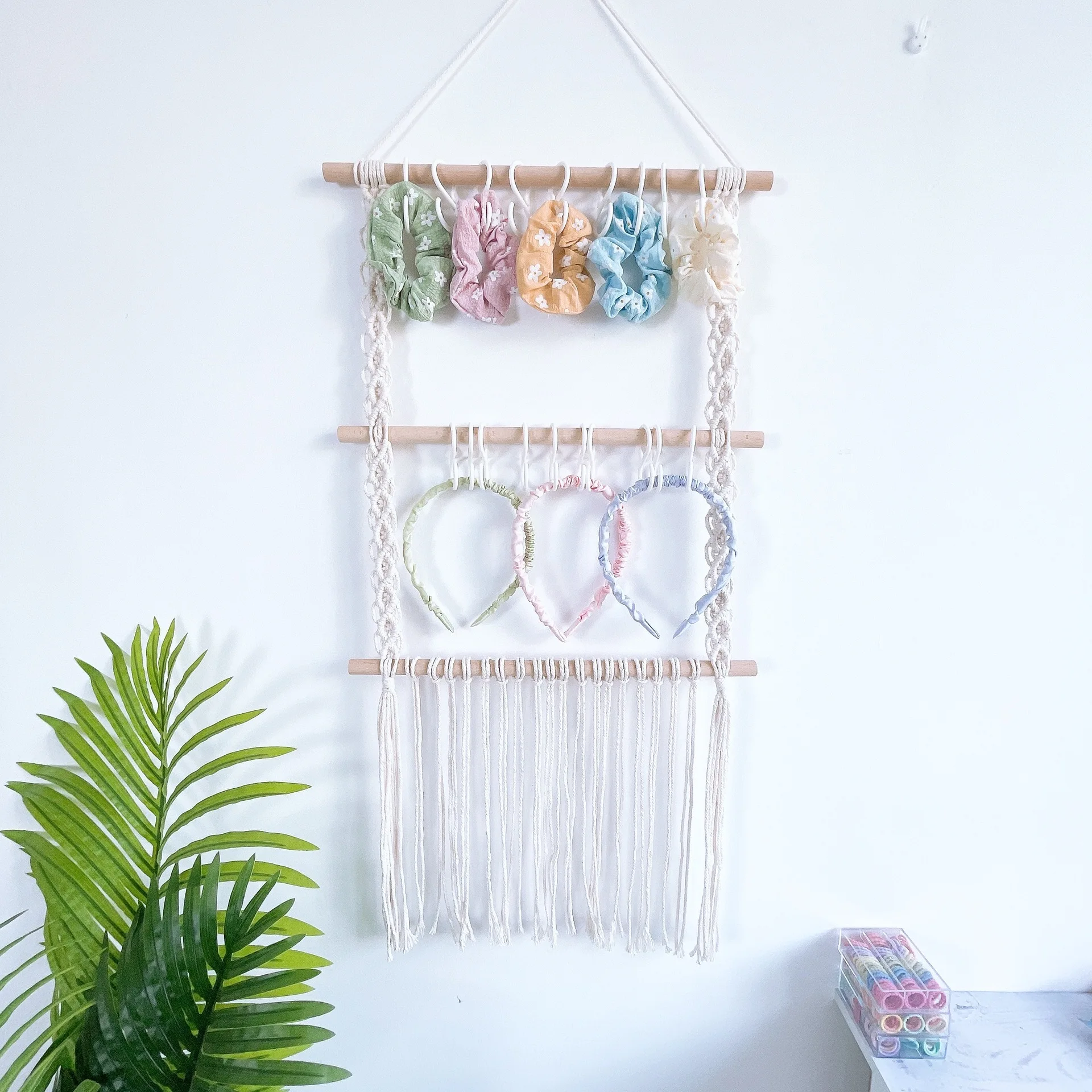 Brand New For Bathroom Hair Clip Storage Foldable Felt Organizer Bag ...