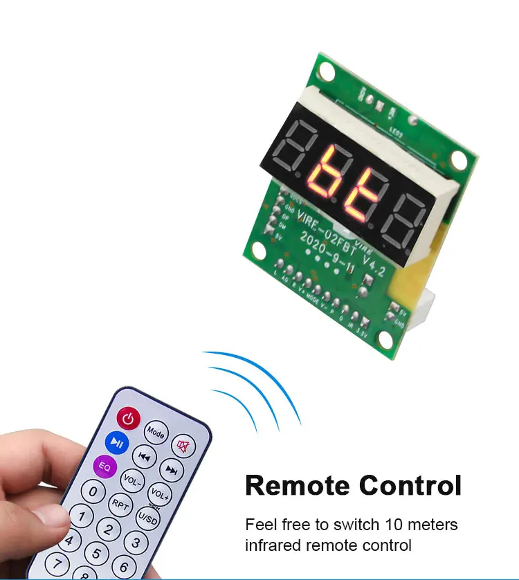 VIRE Mini Mp3 Player Bluetooth Audio Fm Kit Usb Mp3 Player Decoder Module