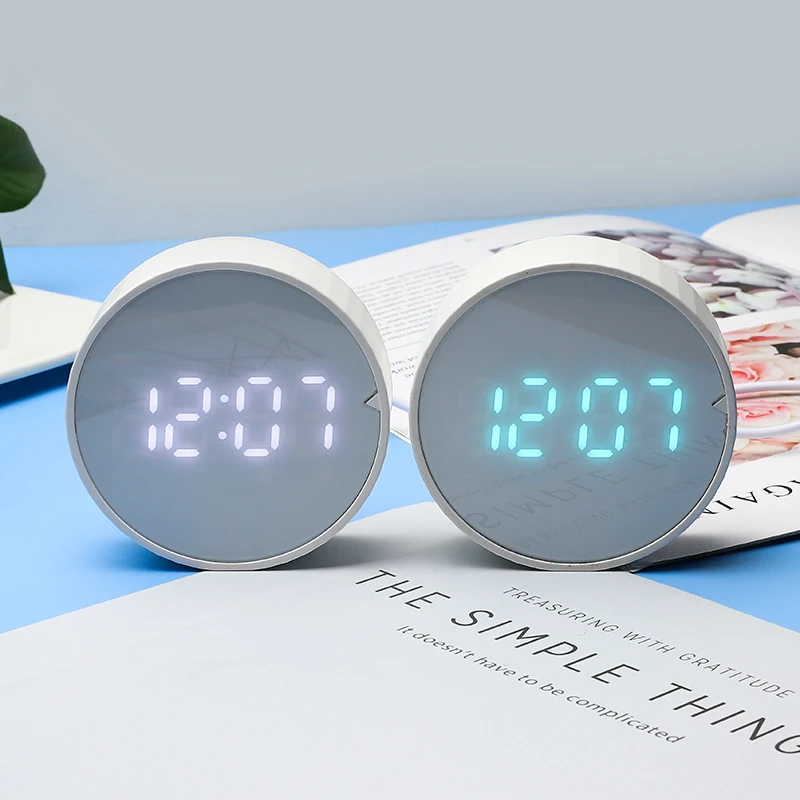 Portable Desk Clock Round Clock Countdown Timer Magnetic Suction Desk ...
