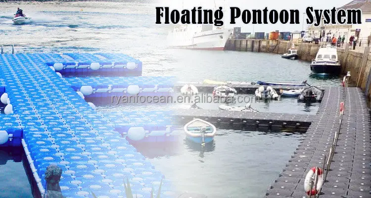HDPE Modular Floating Pontoon Dock - Drive on Litera Flotante