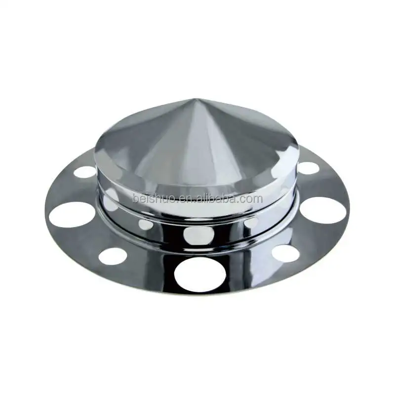 3 Piece Pointed Axle Hub Cover With Spike Hub Cap - Buy Truck Hub Caps ...