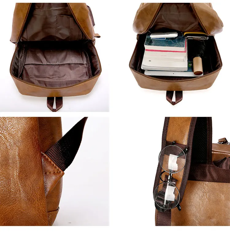 2023 Hot Selling Wholesale Leather Backpacks Vintage Smart Leather ...