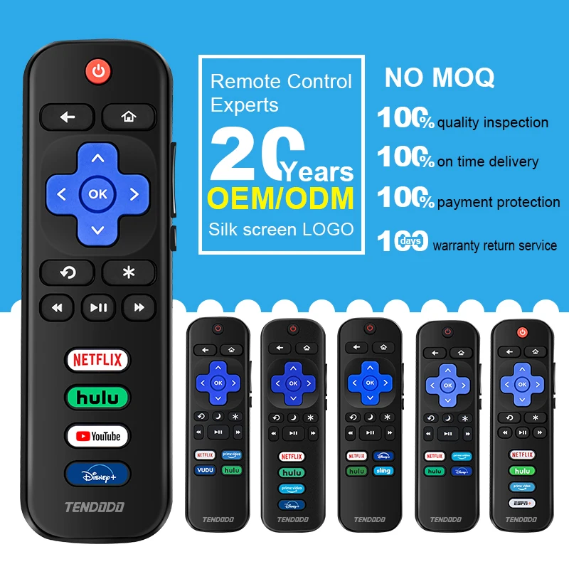 Tendodo A Tv Remote Control Suitable For Roku Tvs With High Smoothness ...