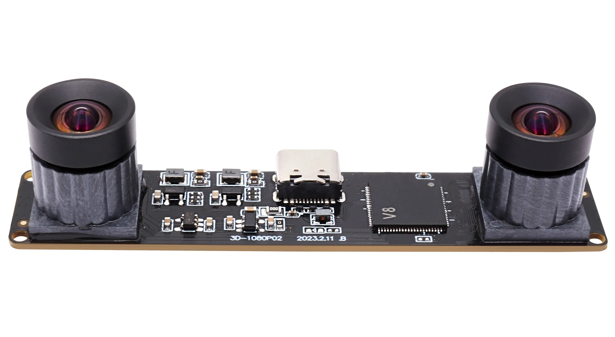 Full HD 1080P Stereo USB Webcam with CMOS Sensor & 60FPS