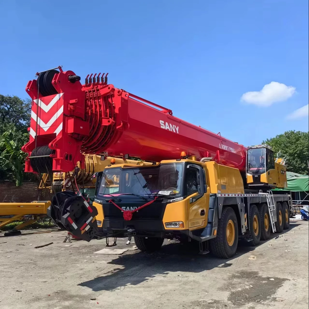 220t crane Sany ground wheeled crane Good condition quality crane ...