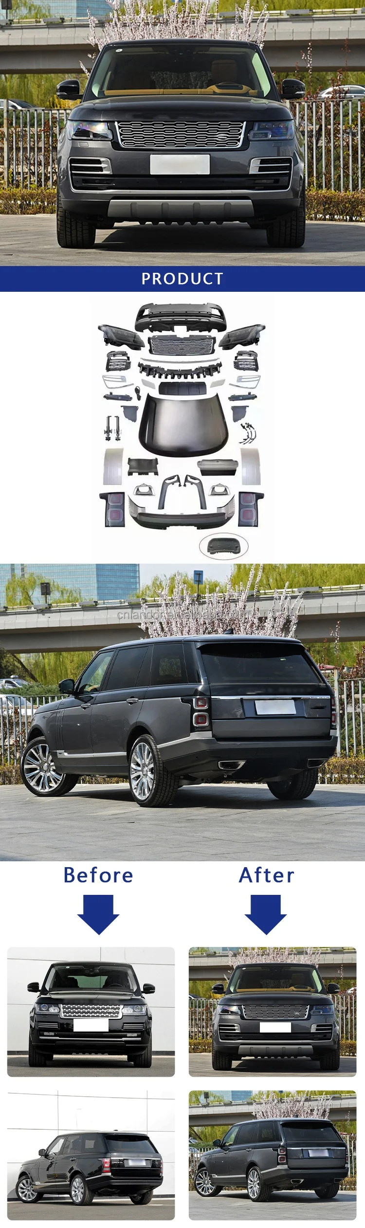 Car Body Kit For Land Rover Range Rover Vogue L405 2013-2017 Year ...