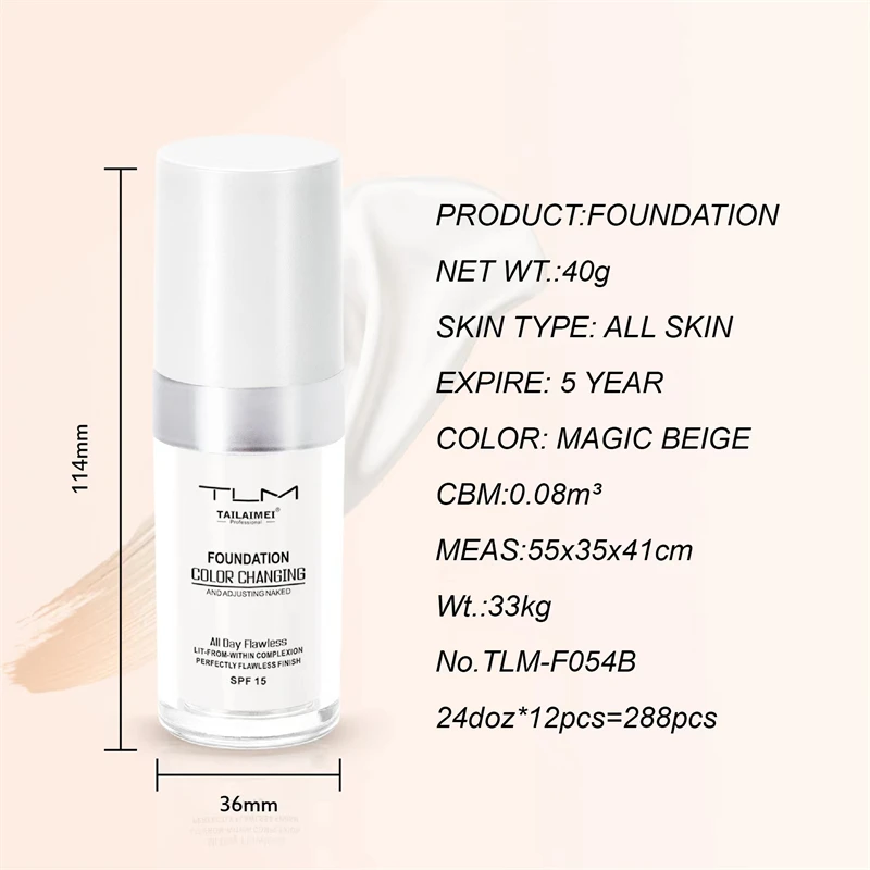 TLM Magic Cream Foundation - Color Changing & SPF Protection