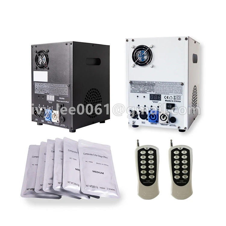 Hot Sell Wireless 2 Pc 600w Electronic Cold Pyro Spark Fire Works ...