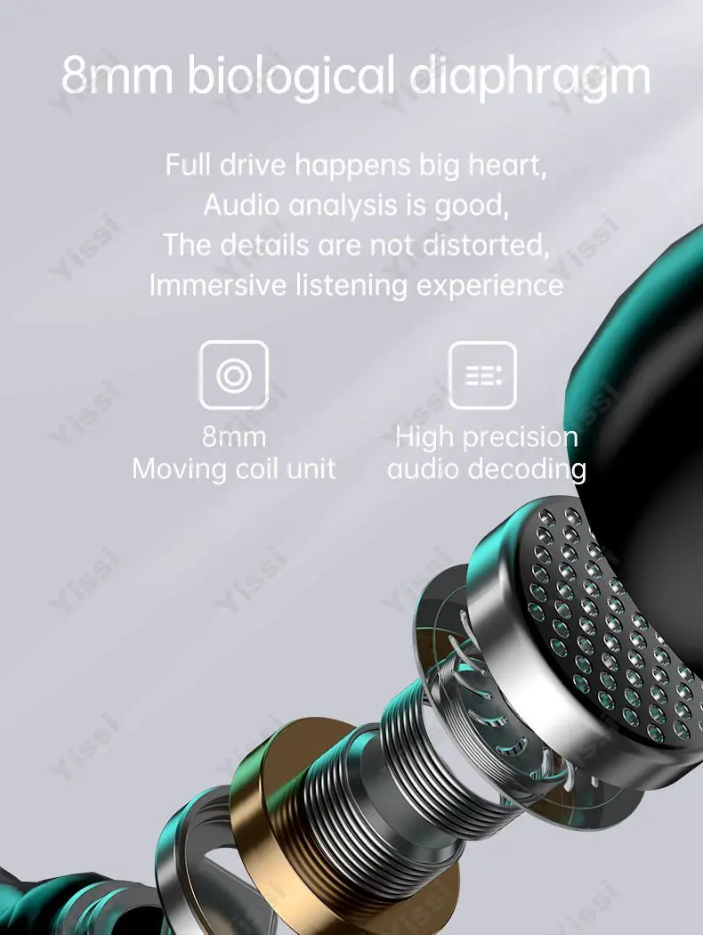 New M41 Tws Earphones Bt 5.2 Colorful Breathing Light Gaming Hifi Bass ...