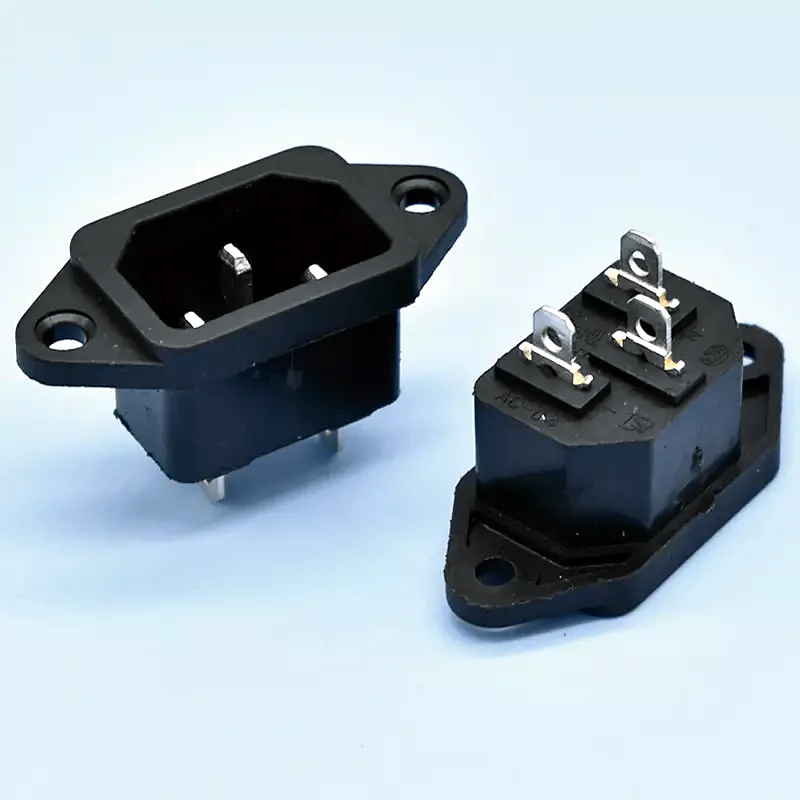 IEC 320 C14 AC Power Plug Inlet Socket Waterproof Jack Female Connector ...