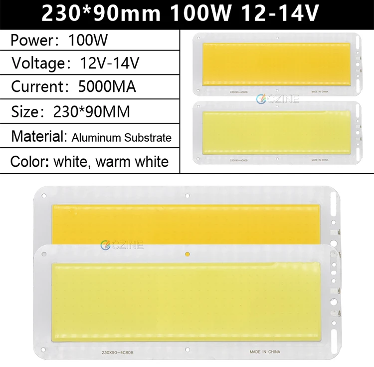 210x180 220x112.7 230x90 135x120 94x47mm Chips Led Cob 50 w 12v 95 Cri ...