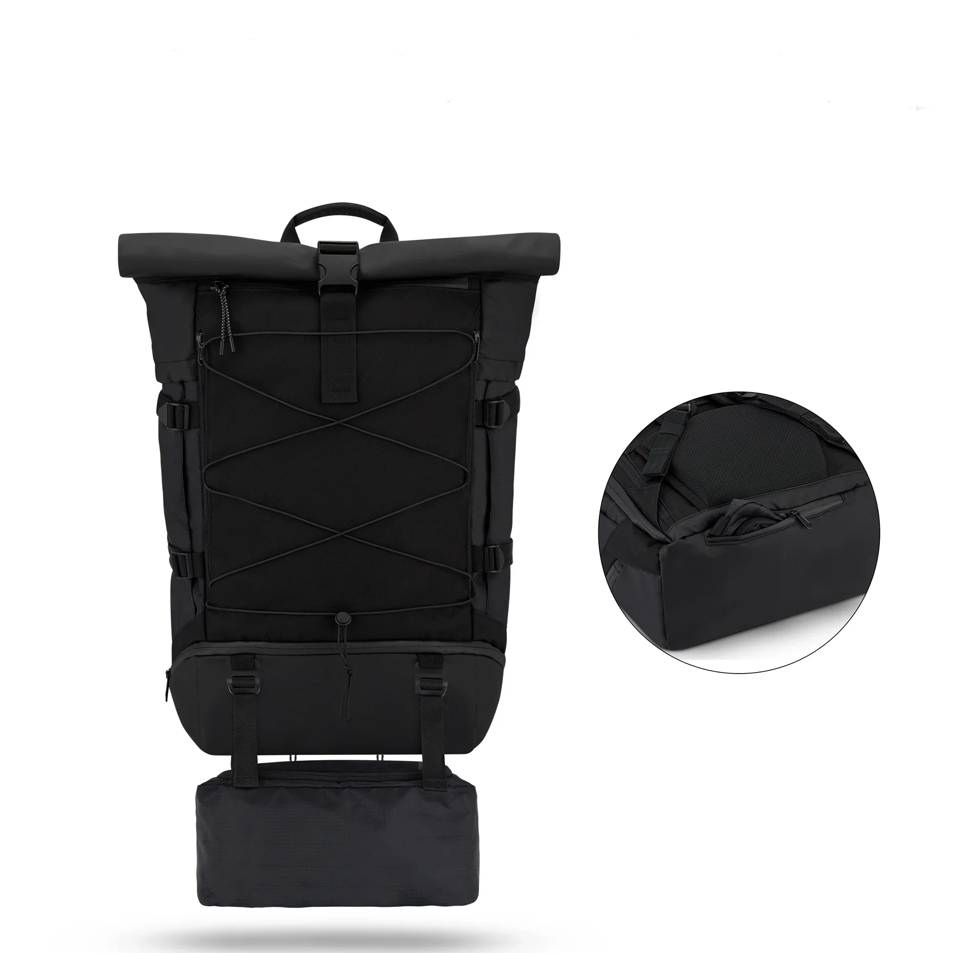 Multi-Compartment Expandable Convertible LAPTOP Bag Travel Backpack ...