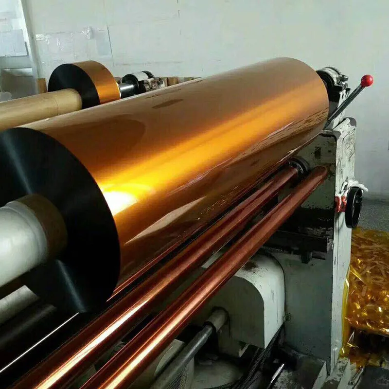 Adhesive Film Heat Resistant Amber Color Insulation Polyimide Film Pi ...