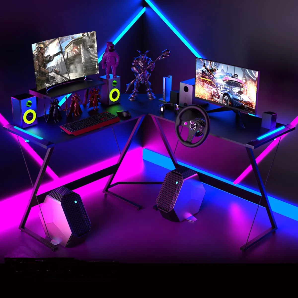 Office Furniture L-shaped Luxury Executive Desk Computer Table ...