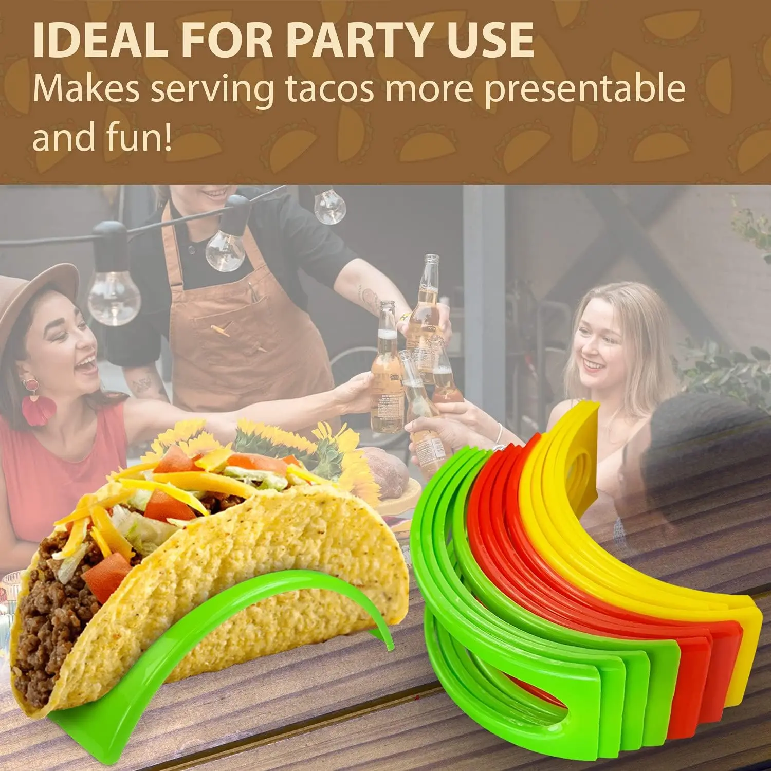 Taco Holder Stands Hard Plastic Taco Shell Holders Rack BPA Free for ...