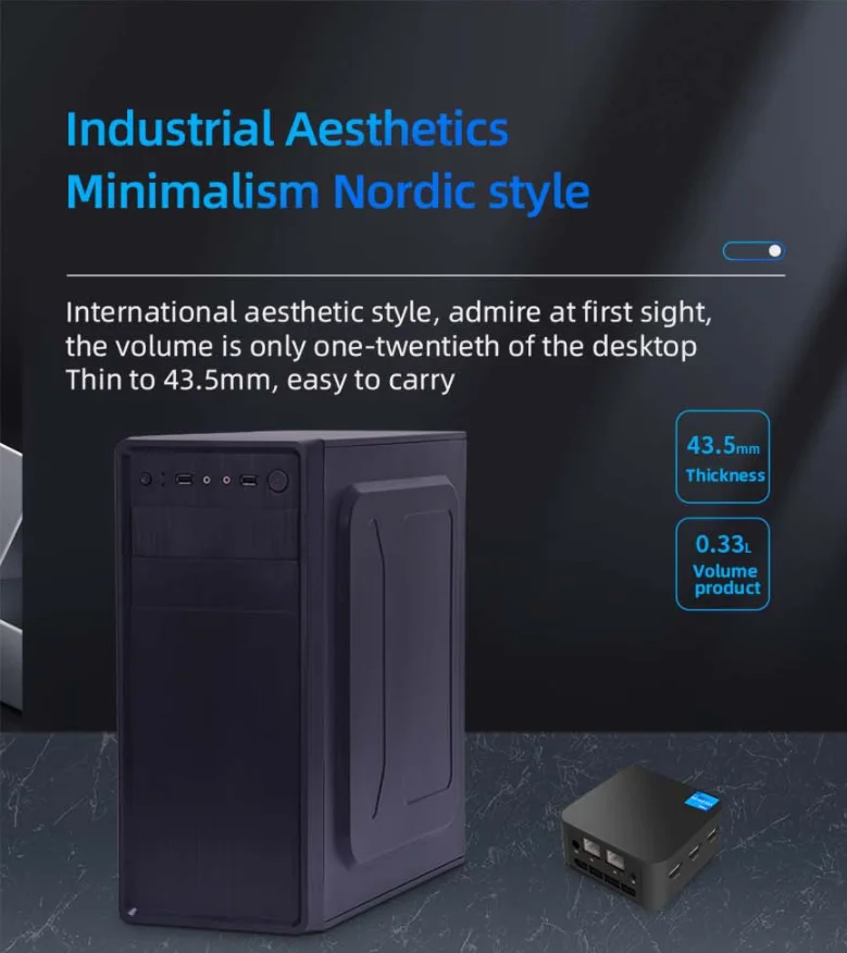 T8PRO Mini PC - Triple Display, 8GB Memory, 256GB SSD