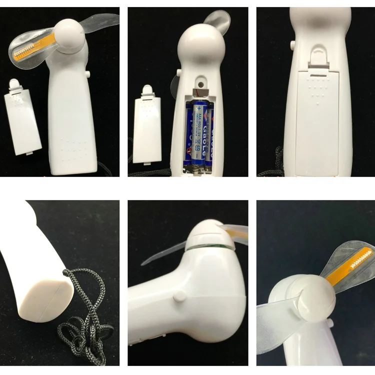 Custom LED Message Fan - Handheld Rechargeable Battery Powered Portable ...