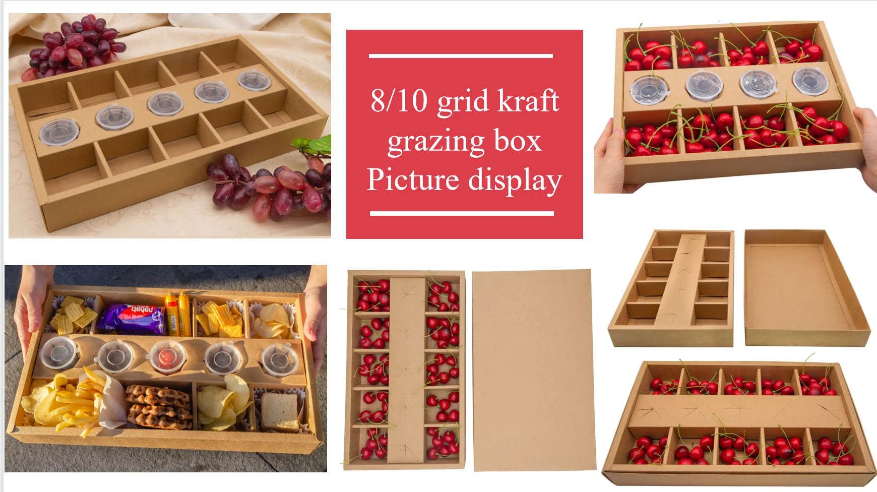 Custom Disposable Grazing Box - Perfect for Food Packaging