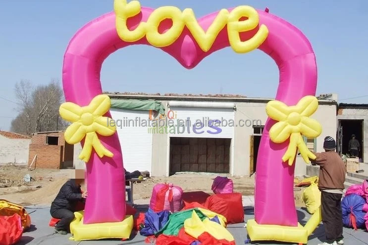 Inflatable Wedding Arch - Heart-Shaped Entrance Gate