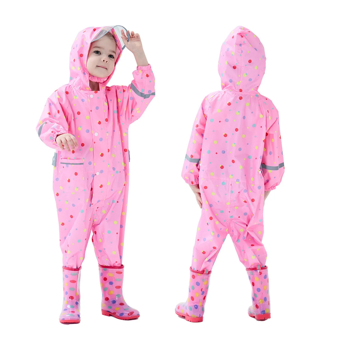 Factory Hot Sale Suit Piece Suits Children Waterproof Rain Pants One ...