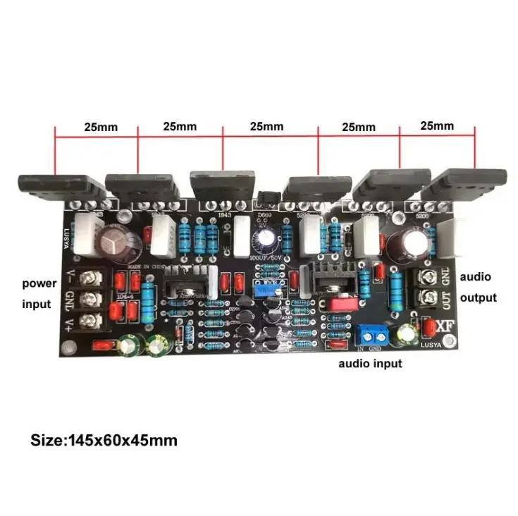 Alibaba.com: 300W single channel power amplifier board with 1943+5200 ...