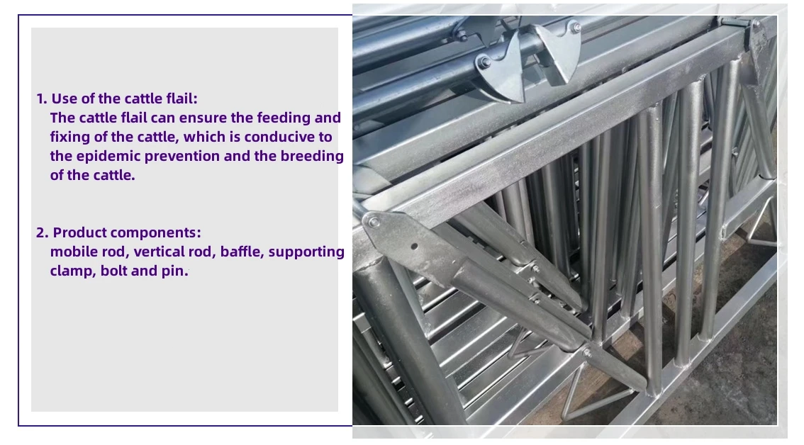 Hot Dip Galvanized Cattle Farm Head Lock - Durable & Easy Assembly