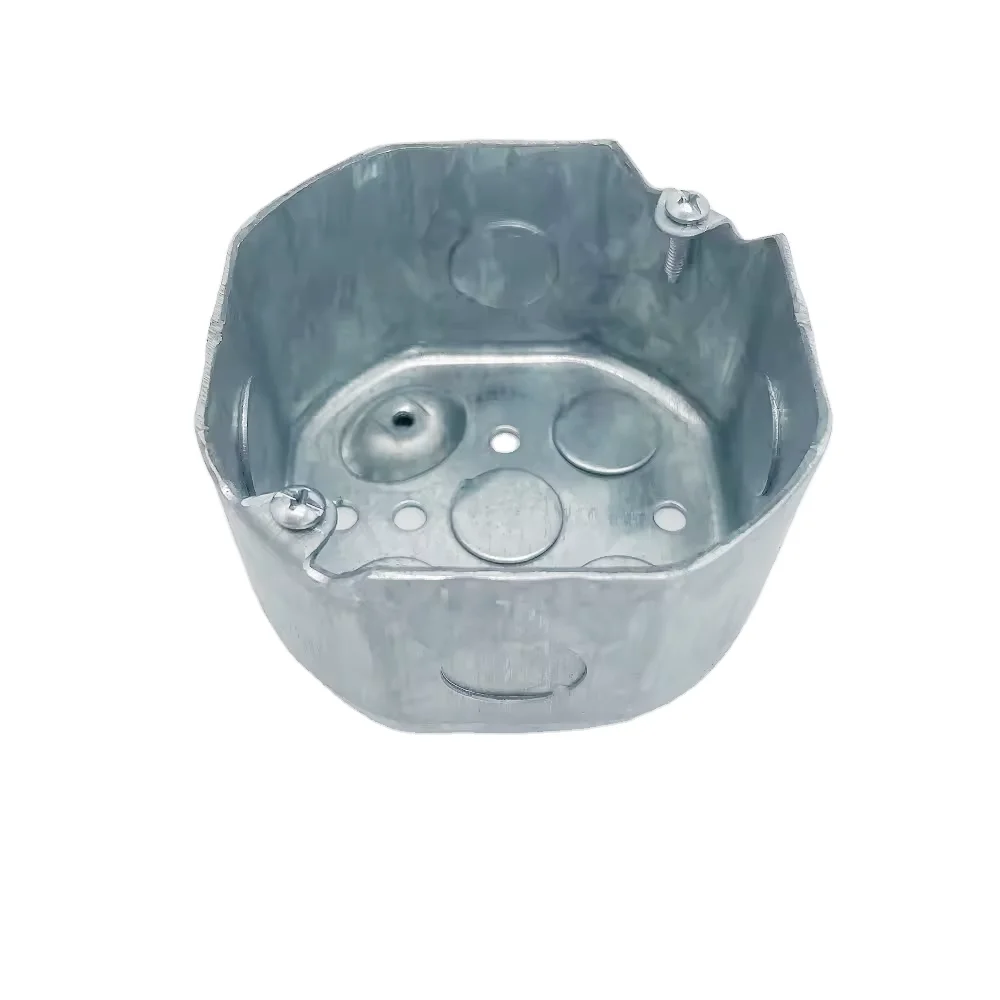 4 inch Octagon box 2-1/8" deep Drawn waterproof durable junction outlet ...