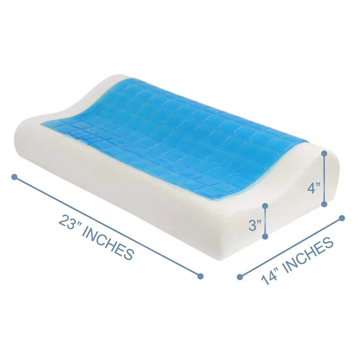 Memory Foam Cervical Orthopedic Neck Rest Contour Pillow