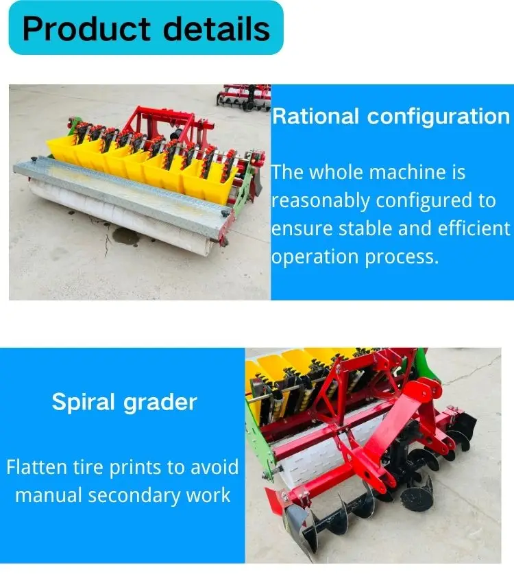 Tractor Pto Transmission Garlic Seeder Garlic Planting Machine - Buy ...