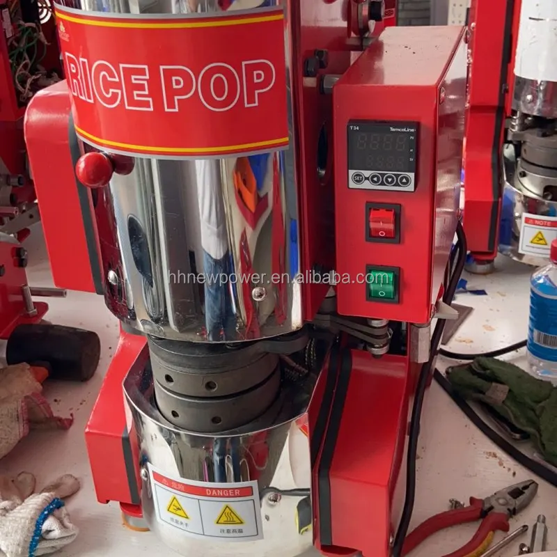 Manual Korean Popped Rice Oats Corn Barley Cake Machine