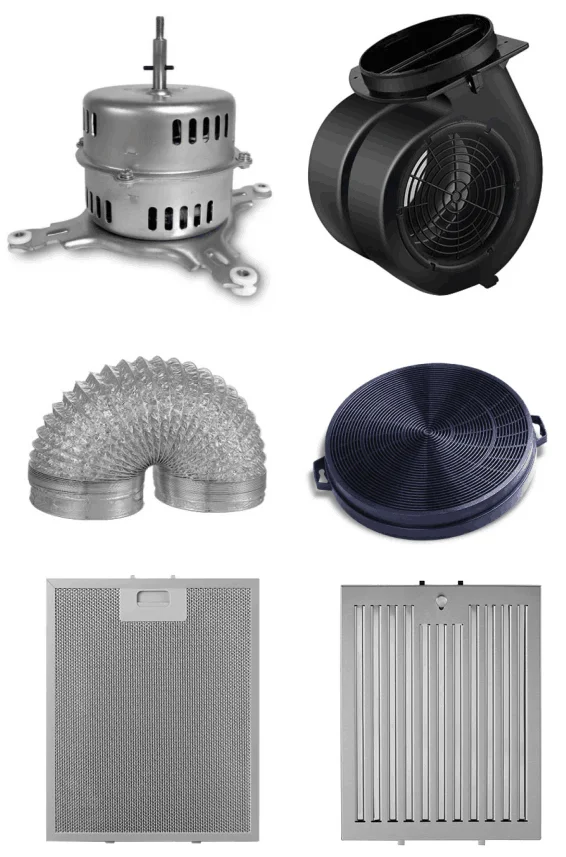 Economic range hood slide-out Built in telescopic smoke extractor vent ...