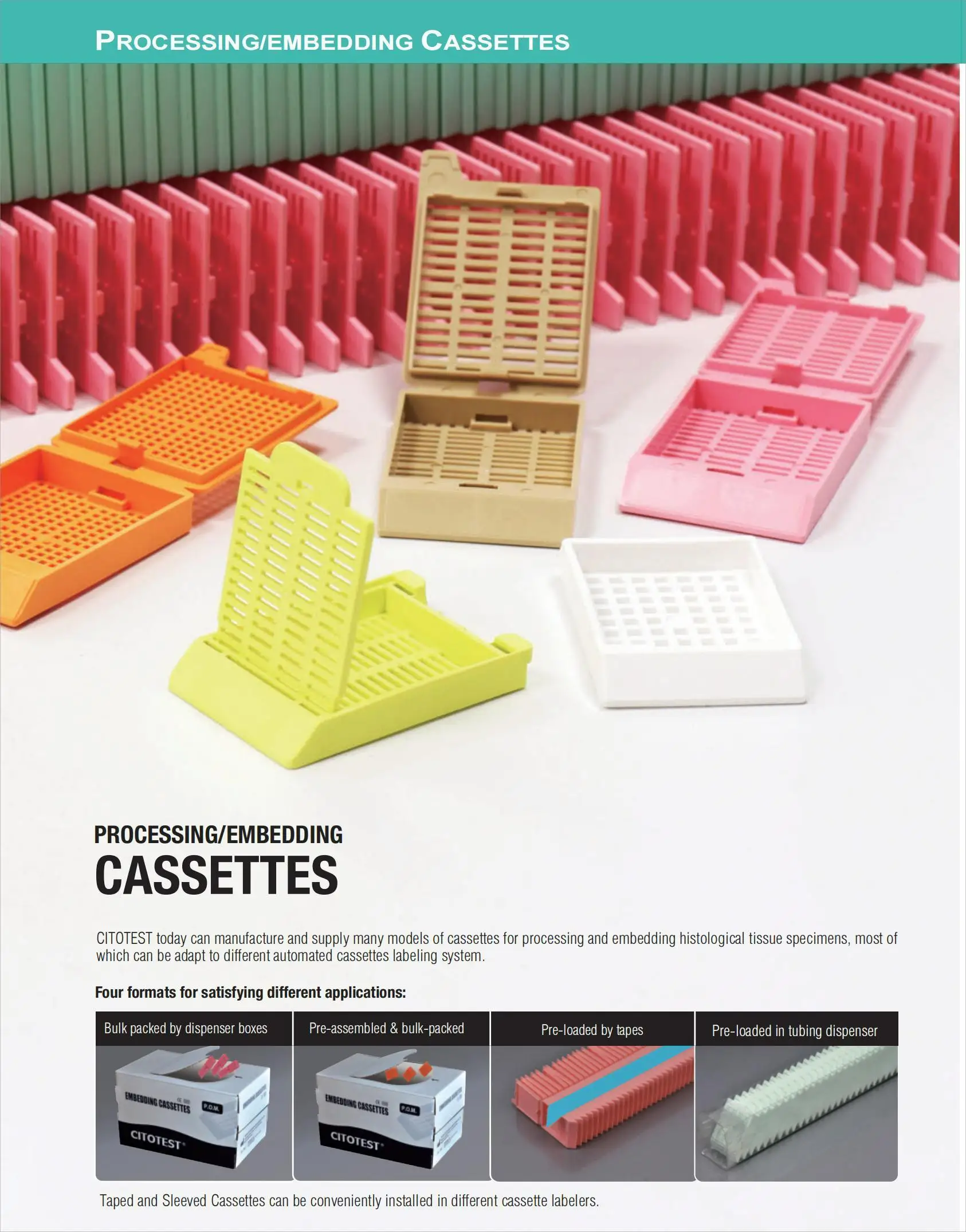 Consumable Plastic Tissue Histology Biopsy Embedding Cassette For ...