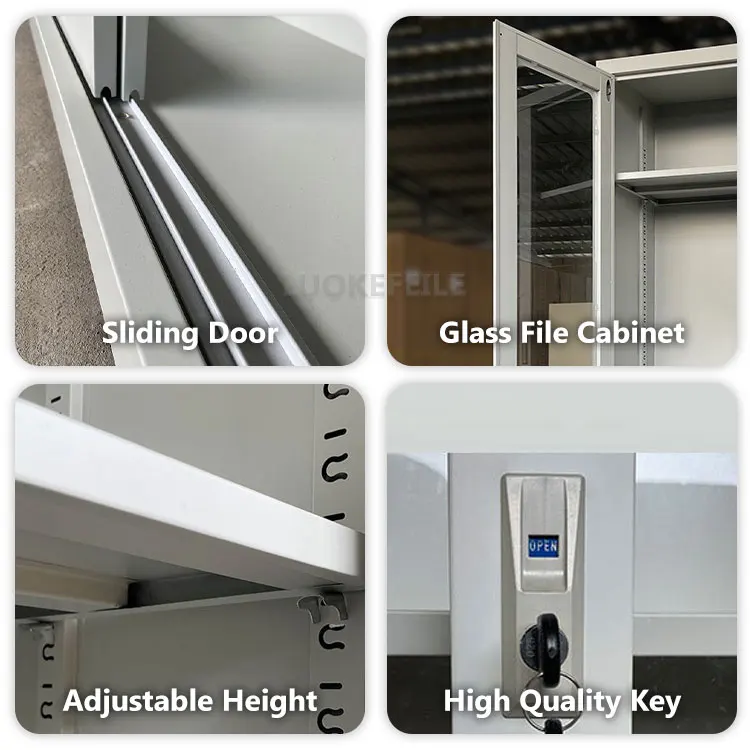 Sliding Glass Door Hospital Storage Manufacture Bookshelf Modern ...