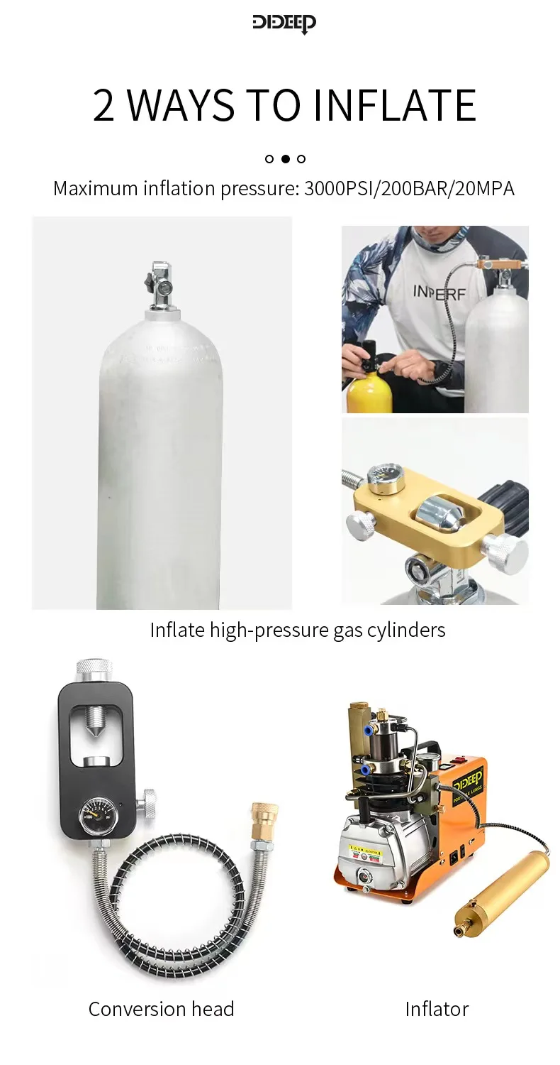 Best Selling 2l Spare Portable Air Oxygen Cylinder Small Mini Diving ...