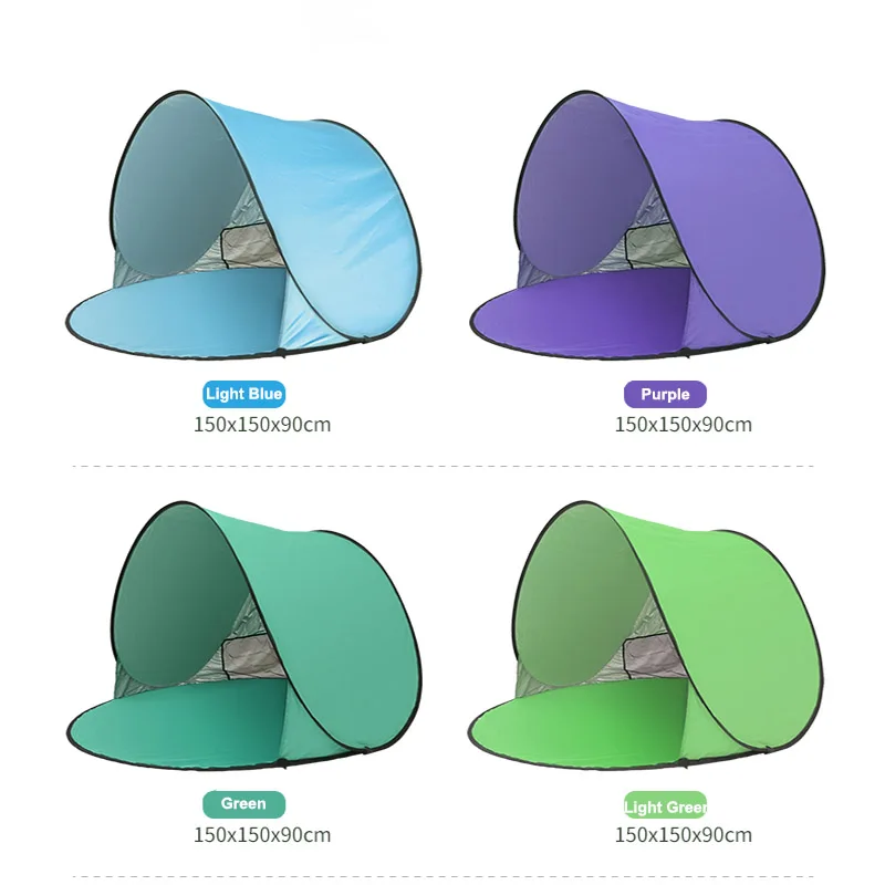 Portable Sun Shade Shelter Upf 50+ Pop Up Baby Beach Tent With Carry ...